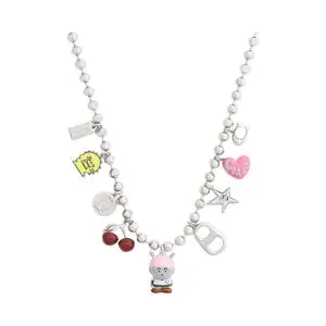 BRAIN DEAD X Coach Ball Chain Charm Necklace Multicolor