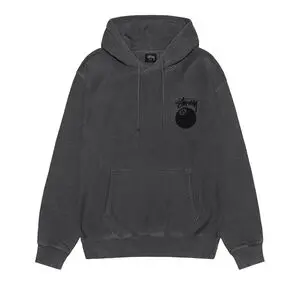 StÜssy 8 Ball Pigment Dyed Hood 2 - Black