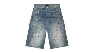 PURPLE BRAND P070 Jewel Long Short - Light Indigo