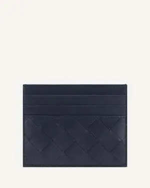 Bottega Veneta Leather Card Holder - Brown
