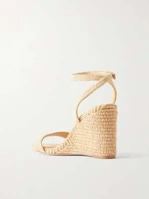 LOEFFLER RANDALL Gavi 40 Raffia Wedge Sandals