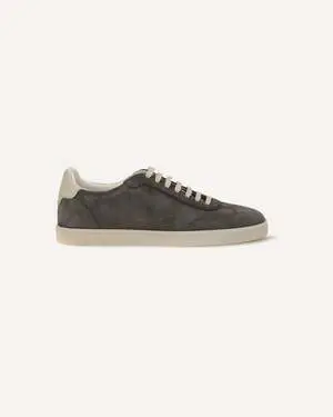 Brunello Cucinelli Suede Lace-up Sneakers - Grey