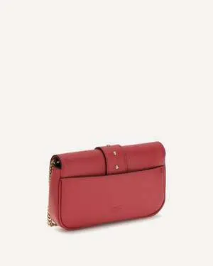 Pinko Love One Leather Shoulder Bag