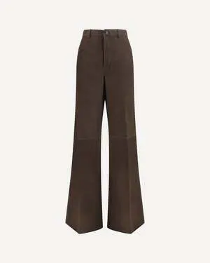 Rick Owens Wide-leg Suede Trousers