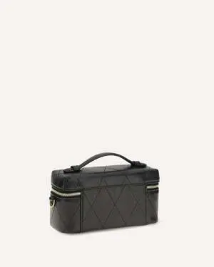 Tory Burch Charlie Beauty Case - Black