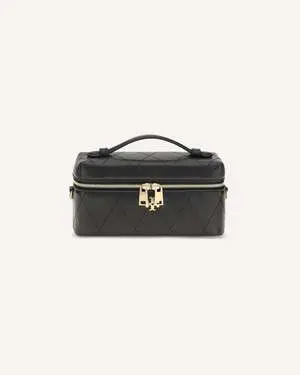 Tory Burch Charlie Beauty Case - Black