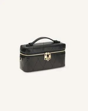 Tory Burch Charlie Beauty Case - Black