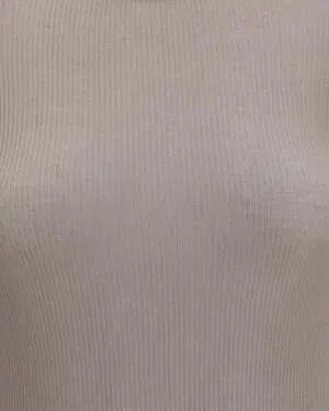 Rick Owens Long-sleeve Ribbed Knit Top - Grey