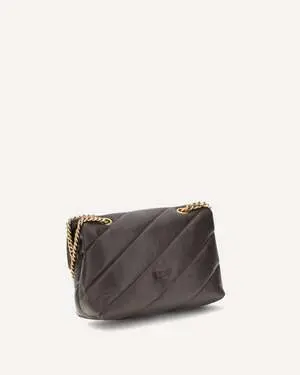 Pinko Love Mini Puff Shoulder Bag - Brown