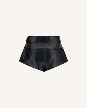 Magda Butrym Flared Leather Shorts