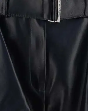 Magda Butrym Flared Leather Shorts