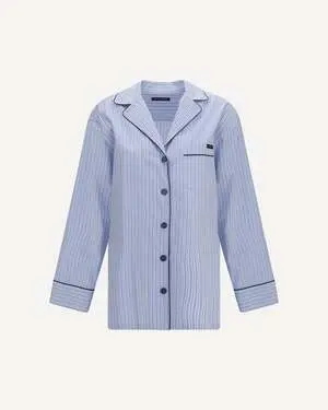 Dolce & Gabbana Embroidered Cotton-blend Striped Shirt