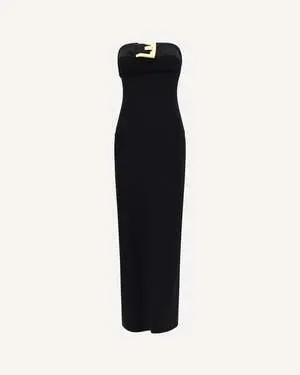 Balmain Long Stretch Viscose Dress