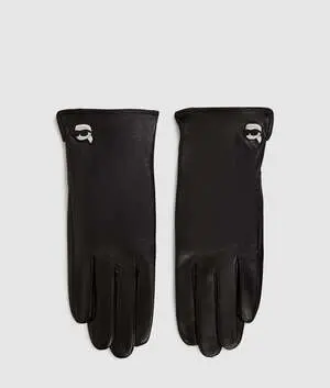 Karl Lagerfeld Ikon Gloves - Black