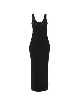 Sweaty Betty Scoop-neck Side-slit Maxi Dress - Black