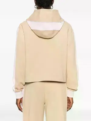 Casablanca Punto Side-stripe Zip-up Hoodie - Neutrals
