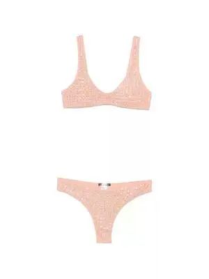 VENUJA Crystal-embellished Bikini - Pink