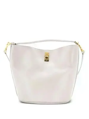 Celine 16 Bag Leather Bucket Bag - Grey