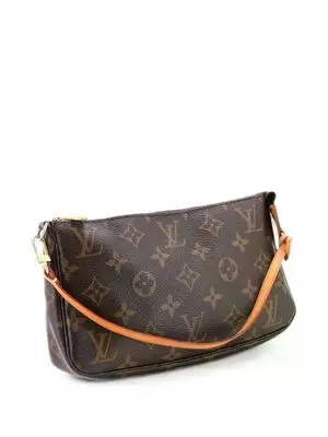 LOUIS VUITTON Pochette Accessoires Monogram Canvas Clutch Bag - Brown