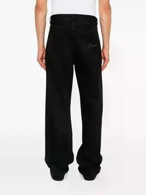 Jacquemus Logo Embroidered Straight Leg Jeans