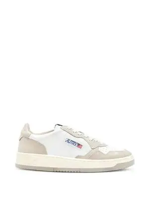 AUTRY Medalist Panelled Leather Sneakers - White