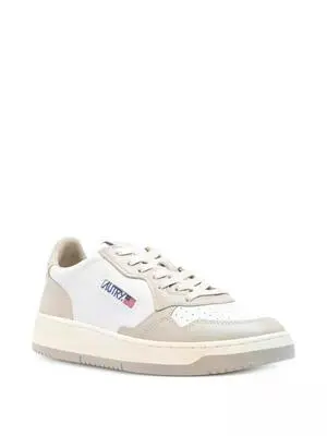 AUTRY Medalist Panelled Leather Sneakers - White