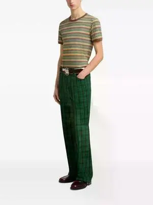 Marni Checked Wool Trousers