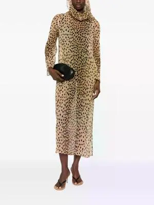 Cult Gaia Gaianne Leopard-print Hooded Midi Dress