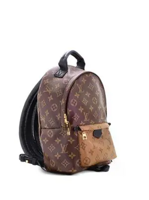 LOUIS VUITTON Palm Springs Reverse Monogram Canvas Pm Backpack - Brown