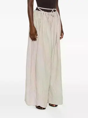 DANIELA GREGIS Crinkled-finish Palazzo Pants