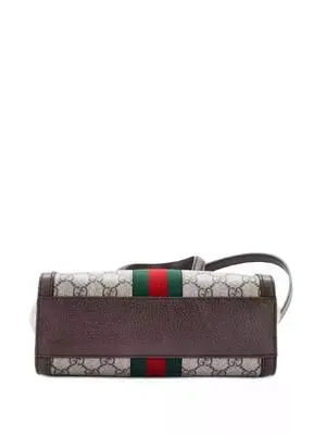 Gucci Ophidia Top Handle Gg Coated Canvas Small Tote Bag - Brown