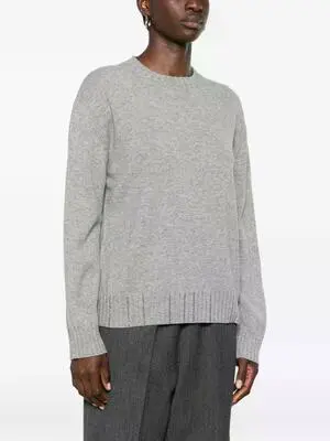 Fabiana Filippi Ribbed Trim Sweater With Bead Embellishment - Grey