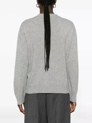 Fabiana Filippi Ribbed Trim Sweater With Bead Embellishment - Grey