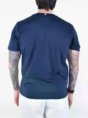 MC2 SAINT BARTH Portofino Embroidered Cotton T-shirt - Blue