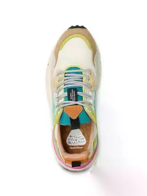 FLOWER MOUNTAIN Yamano 3 Suede-panel Sneakers