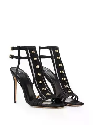 Elisabetta Franchi Tulle-insert Buckled Sandals