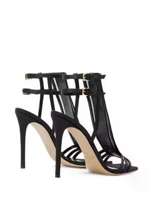 Elisabetta Franchi Tulle-insert Buckled Sandals
