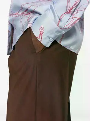Fabiana Filippi Elasticated-waist Pressed-crease Trousers