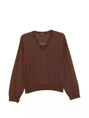 Fabiana Filippi V-neck Sweater - Brown