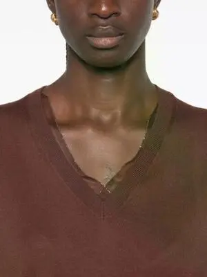 Fabiana Filippi V-neck Long Sleeve Sweater