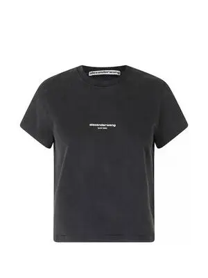 Alexander Wang Logo-print Cotton T-shirt - Black