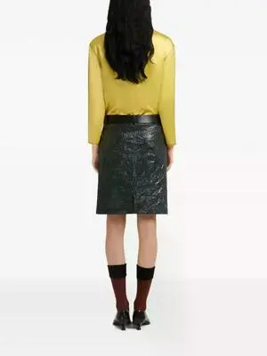 Marni Crinkled-texture Five-pocket Skirt