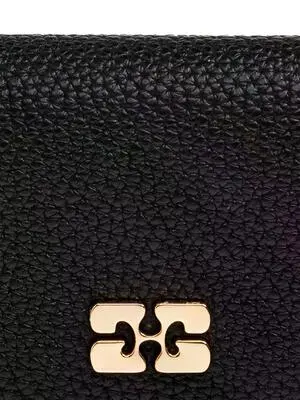 GANNI Logo-plaque Grained Wallet
