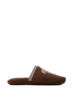 Versace Cotton Terry Jacquard Medusa Slippers - Brown