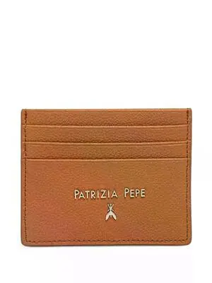 Patrizia Pepe Leather Cardholder - Orange