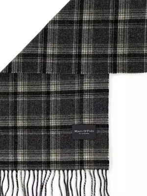 Marc O'polo Plaid Fringed Scarf