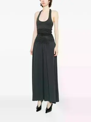 AYA MUSE Ruched Waist Maxi Dress