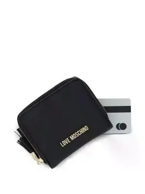 Moschino Logo-plaque Zip Wallet