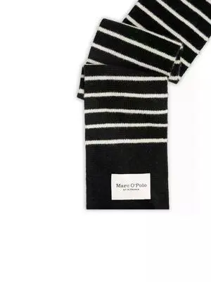 Marc O'polo Striped Wool Scarf