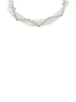 RAYMOND C. YARD Diamond And Pearl Five-strand Necklace